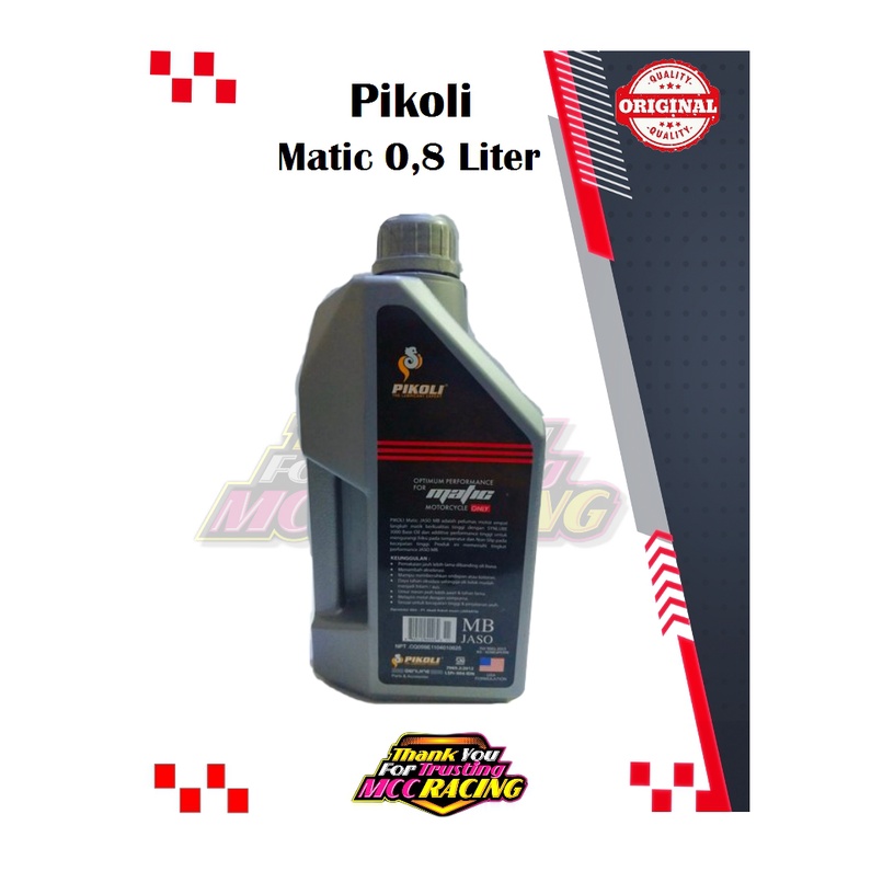 Jual OLI PIKOLI OIL MATIC JASO MB 800ML PIKOLI MATIK PIKOLI SCOOTER 0 ...