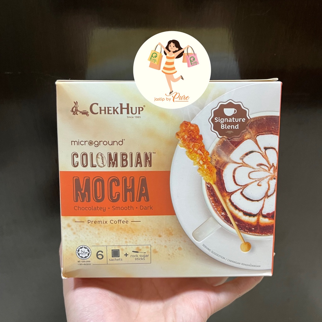 Jual CHEKHUP CHEK HUP Colombian Mocha isi 6 Paket dan 6 Stick Gula ...