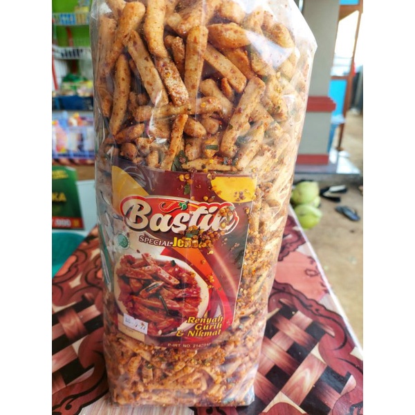 Jual BASRENG STIK BASTIK PEDAS DAUN JERUK HAH JEDEPE 1 KG | Shopee ...