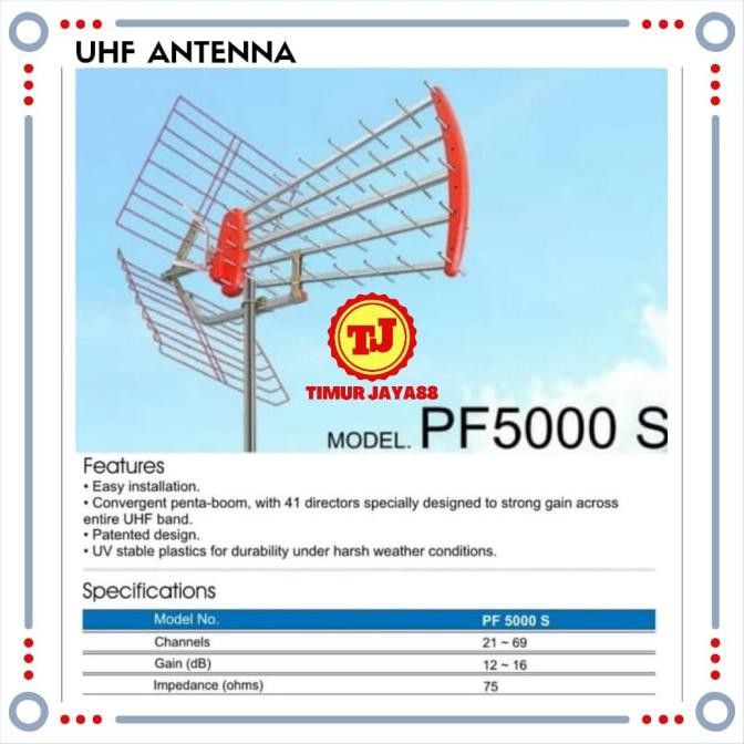 Jual Ready&Siapkirim Antena Tv Digital Outdoor Pf 5000 S Goceng Antenna ...