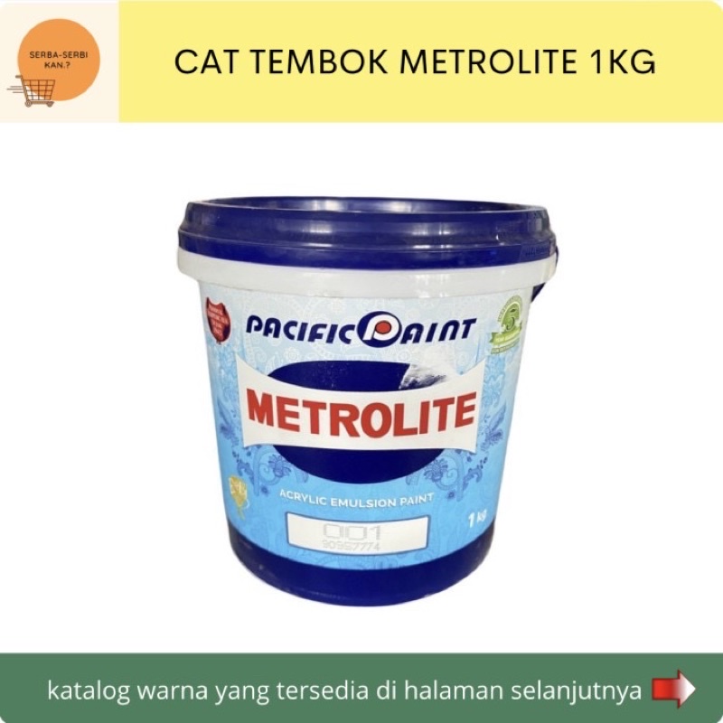Jual Cat Tembok Dinding metrolite 1 kg | Shopee Indonesia
