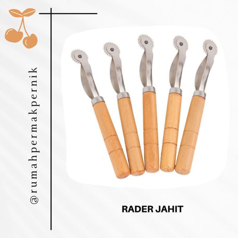 Jual Rader Jahit / Round Tracing Wheel / Alat Penanda Bahan | Shopee ...
