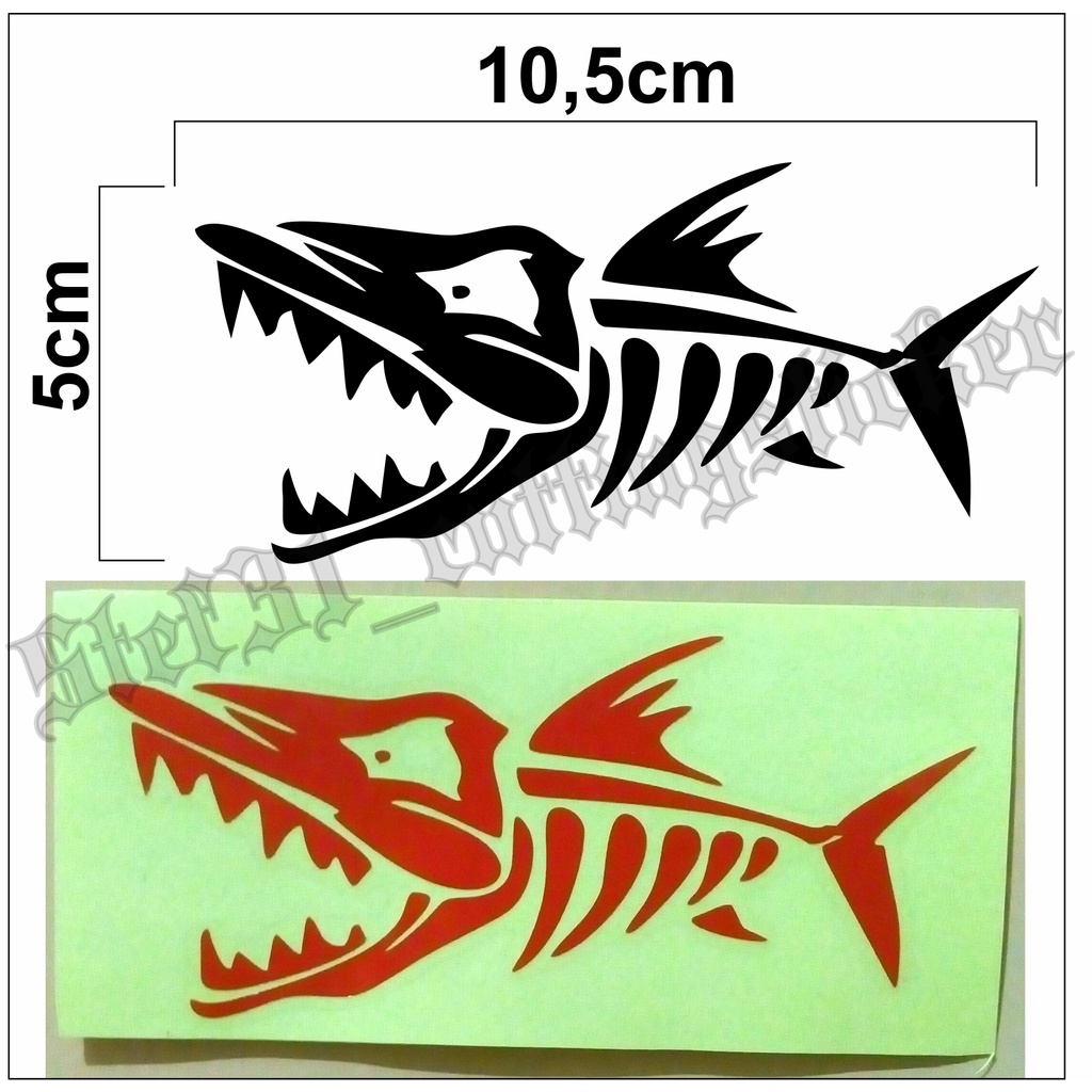 Jual Stiker gambar duri ikan, cutting sketsa duri ikan | Shopee Indonesia