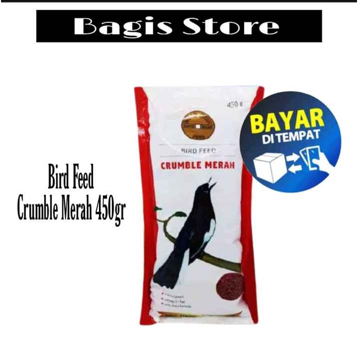 Jual Makanan Pakan Burung Gold Coin Classic Crumble Merah 450g / pakan ...