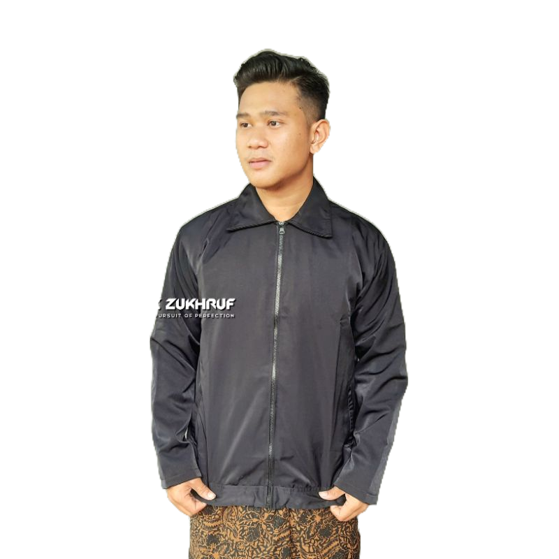 Jual Jasket Polos / Jaket Polos Pria / Jaket Polos Hitam | Shopee Indonesia