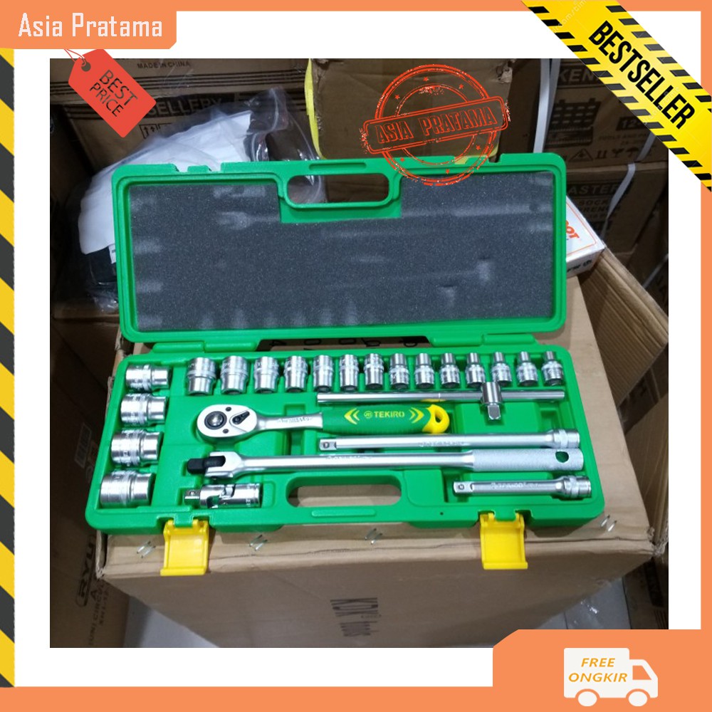 Jual Kunci Sok Set TEKIRO 24 PCS 8-32 MM BOX PLASTIK - Mata Shock Socket 8 - 32 MM 24 Biji 8mm ...