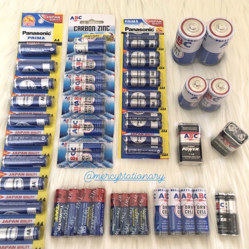 Jual Baterai AA A3 R20 Kotak Tanggung ABC Alkaline - Battery Remote Jam ...