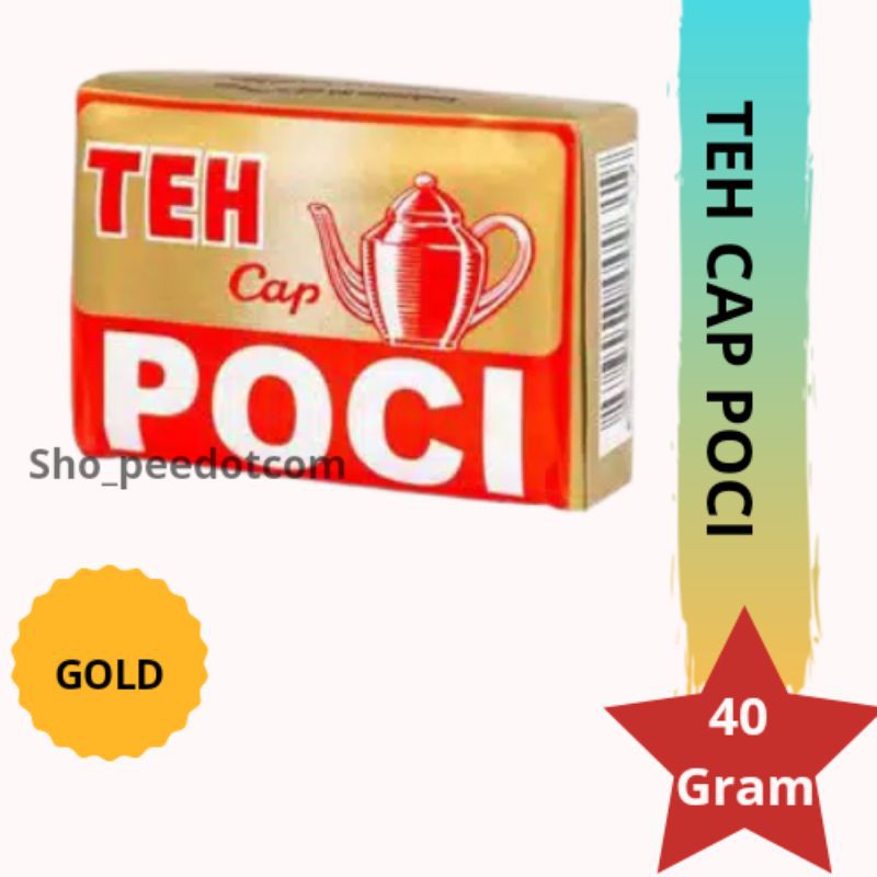 Jual Teh Cap Poci gold Wangi 40 gram - Teh Poci | Shopee Indonesia