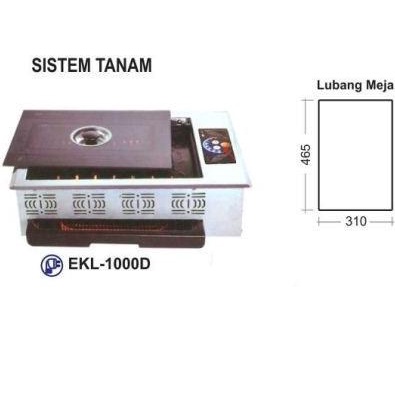 Jual Yakiniku Stove Sistem Tanam Getra Tipe Ekl-1000D Bliboss | Shopee ...
