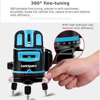 Jual Laser Level Taffware Waterpass Self Leveling Projector Green Laser ...