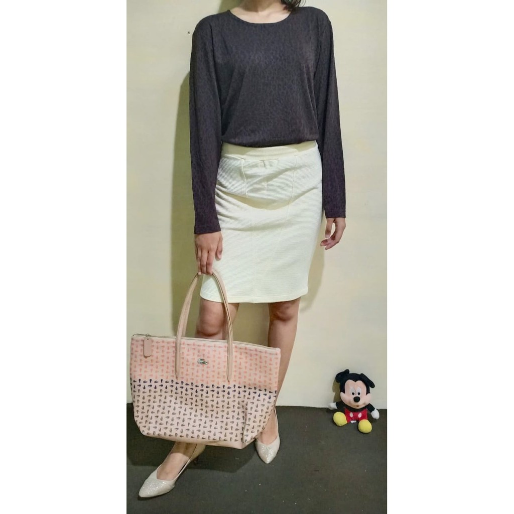Jual Blouse Lengan Panjang Cokelat Loreng | Shopee Indonesia