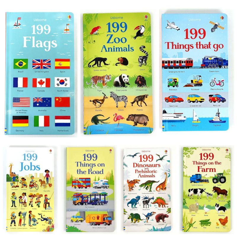 Jual Usborne - 199 Series (Boardbook) : Zoo Animals / Things That Go ...