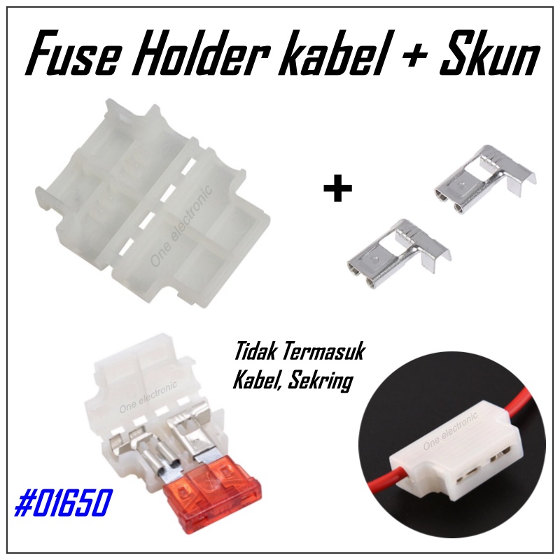 Jual Fuse Holder Kabel DX Besar Sekering Cucuk + Skun Pengaman Auto Car ...