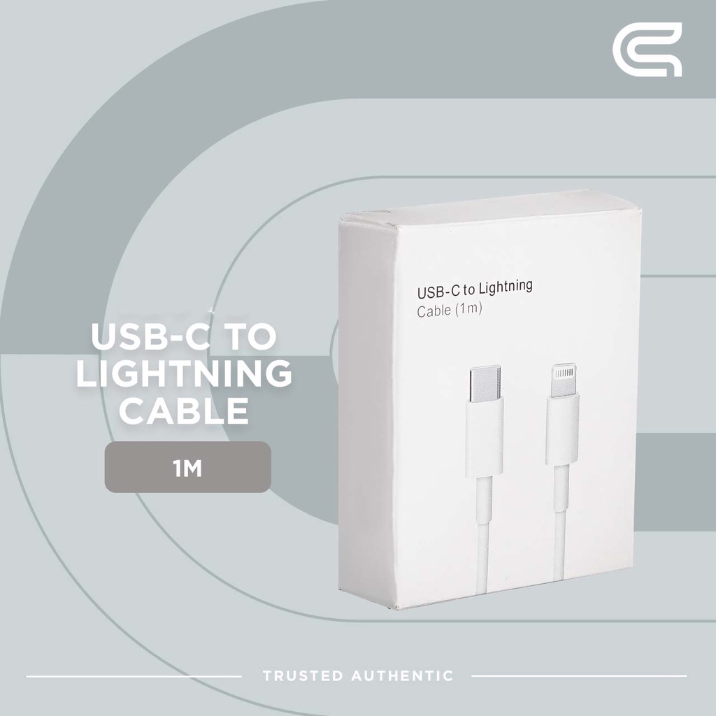 Jual Kabel Lightning Fast Charging - USB-C To Lightning Cable 1 Meter ...