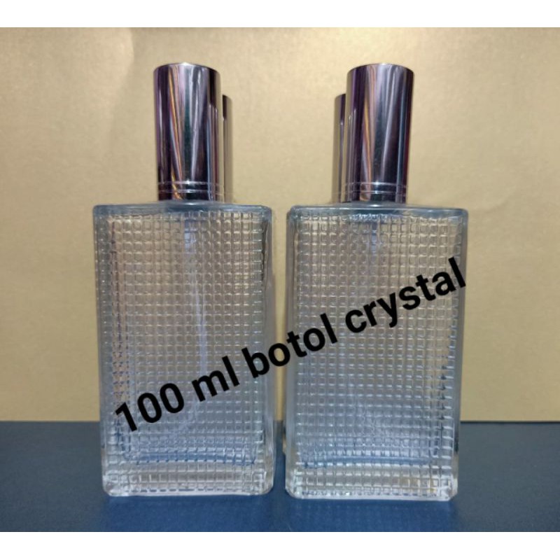 Jual botol spray parfum refill 100 ml kotak crystal bintik sebelah ...