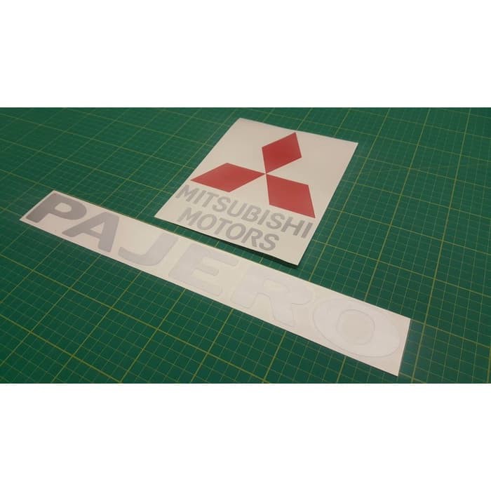 Jual STICKER STIKER PAJERO SPORT MITSUBISHI MOTORS 2PCS | Shopee Indonesia