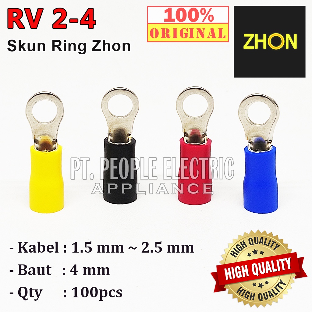 Jual SKUN KABEL RING O RV 2-4 kabel 1.5-2.5mm Baut 4mm | Shopee Indonesia