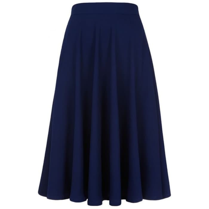 Jual ROK MIDI Rok ( Midi Length Skirt Flare Circle ) panjang 68cm ...