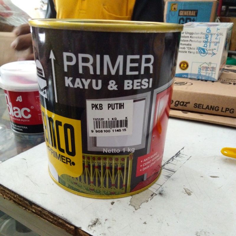 Jual Emco primer kayu besi 1 kg. cat primer EMCO. cat meni . cat dasar | Shopee Indonesia