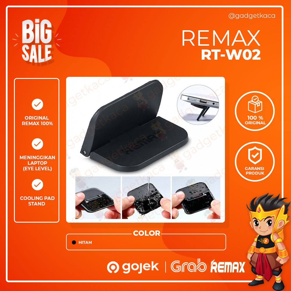 Jual Remax Laptop Cooling Stand Notebook Remax RT W02 Meninggikan Standing Laptop Eye Level X2 ...