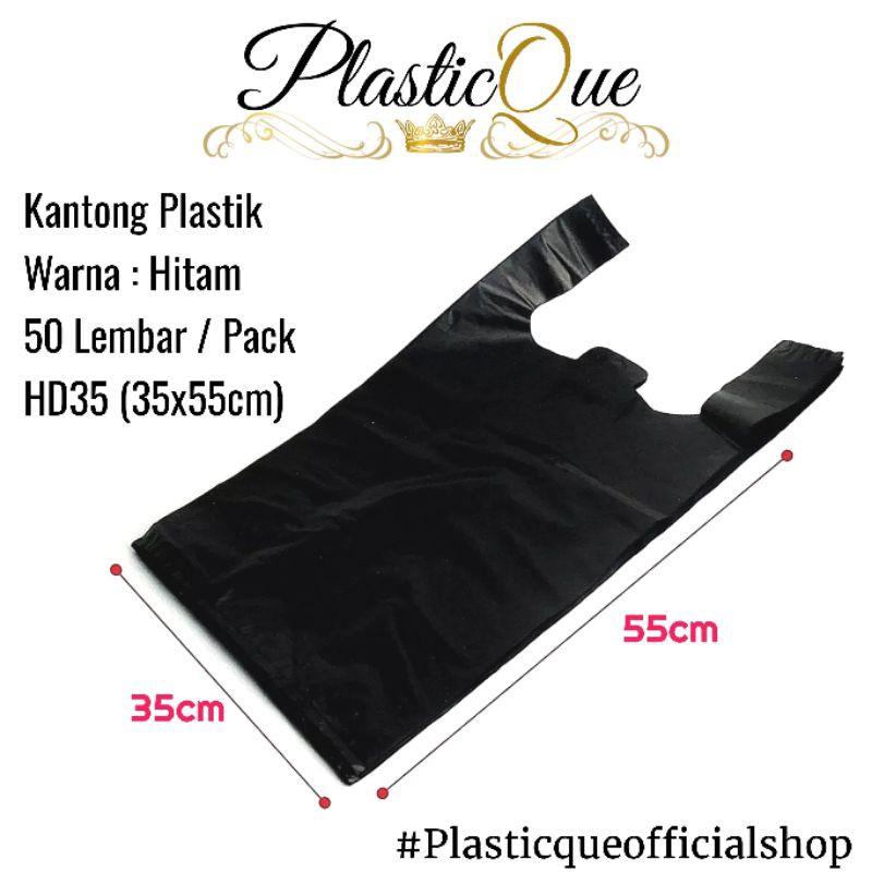 Jual KANTONG PLASTIK HD15 HD17 HD24 HD28 HD35 HD40 HD50 SIZE EKONOMIS KRESEK HITAM TENTENG ...
