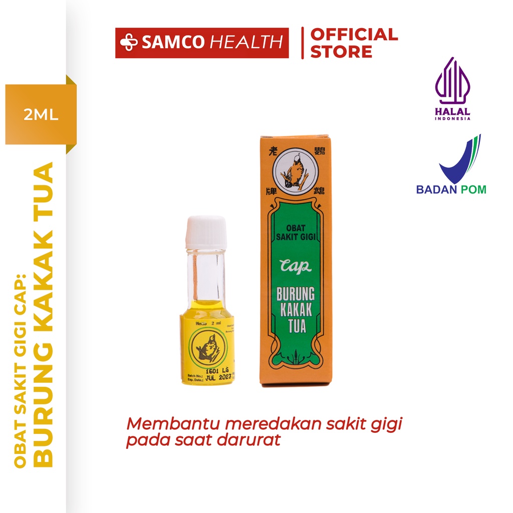 Jual Samco Obat Sakit Gigi Cap Burung Kakak Tua | Obat Sakit Gigi ...