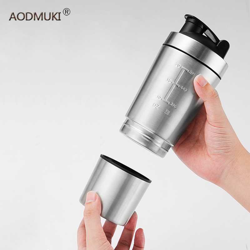 Jual Botol Minum Tumbler Gym Botol Shaker Fitness Olahraga Stainless ...