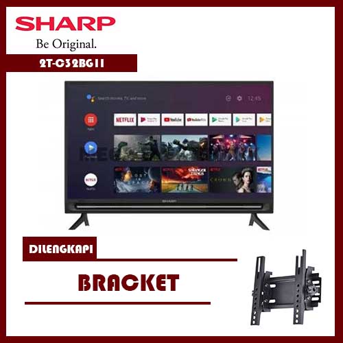 Jual SHARP 2T-C32BG1I LED TV 32 Inch Android Dilengkapi Bracket ...