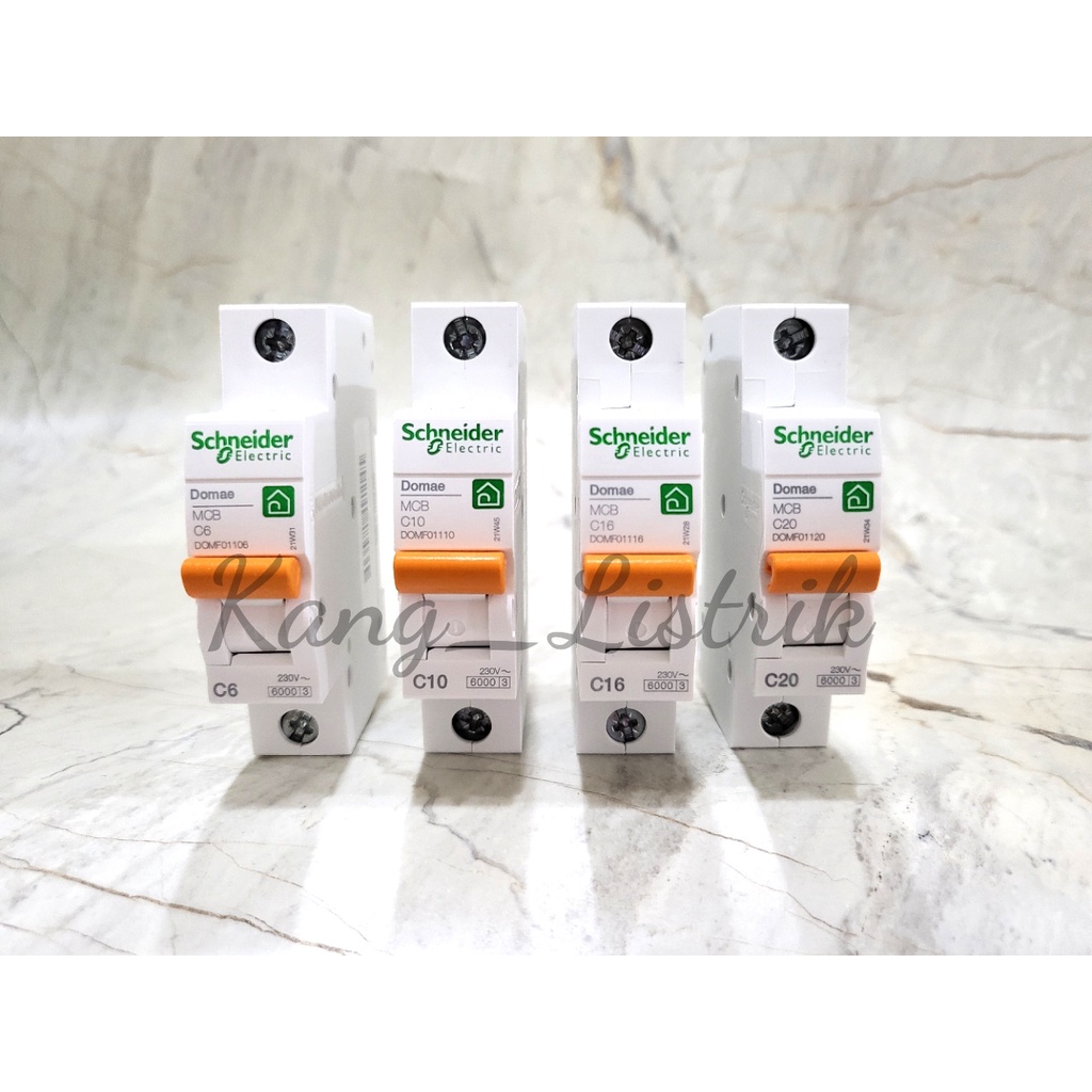 Jual MCB Schneider Domae 1Phase 6A , 10A , 16A , 20A | Shopee Indonesia