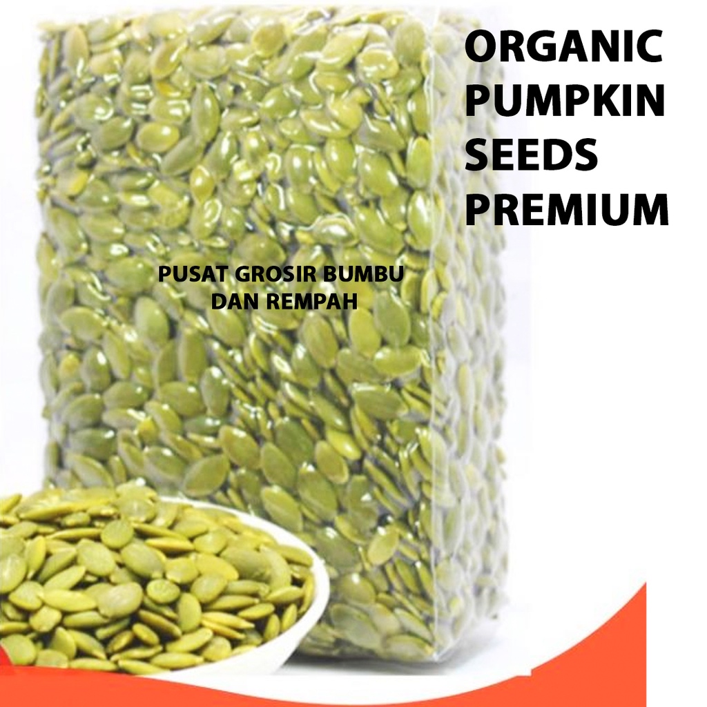 Jual Pumpkin Seeds 1 kg / Organic Raw Pumpkin seed / Biji Labu Mentah ...