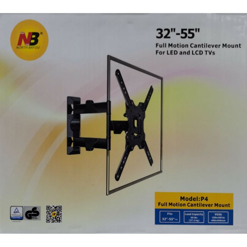 Jual Bracket TV NB P4 ( NORTH BAYOU ) 32" - 55" IMPORT | Shopee Indonesia