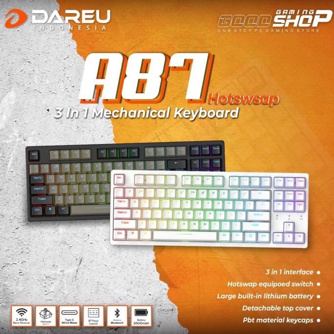Jual Dareu A87 Hotswap Rgb Tenkeyless Mechanical Keyboard Kekostore51 | Shopee Indonesia
