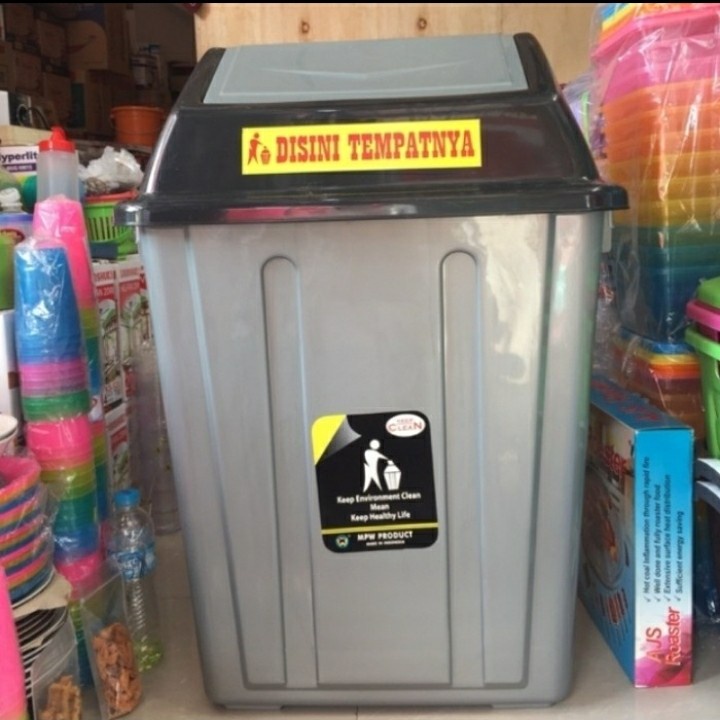 Jual TEMPAT SAMPAH BESAR 100 LITER BUKA TUTUP TONG SAMPAH GOYANG JUMBO ...