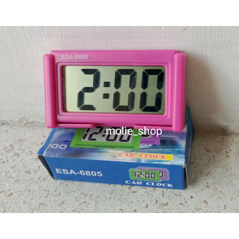 Jual jam mobil digital mini atau jam meja digital mini esa 6805 ...