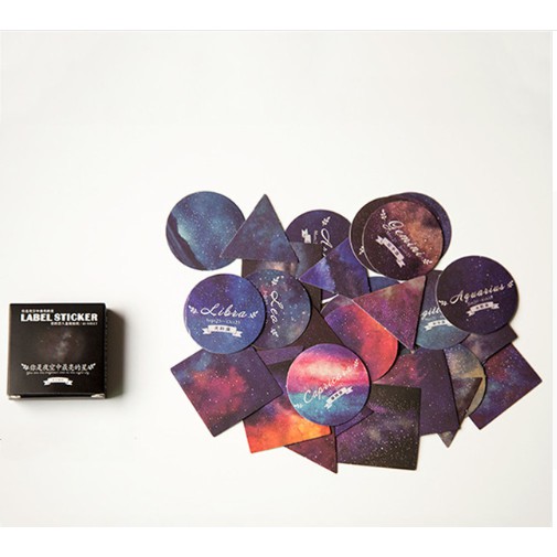 Jual sesolasian/stiker luar angkasa galaksi bima sakti/stiker astronomi ...