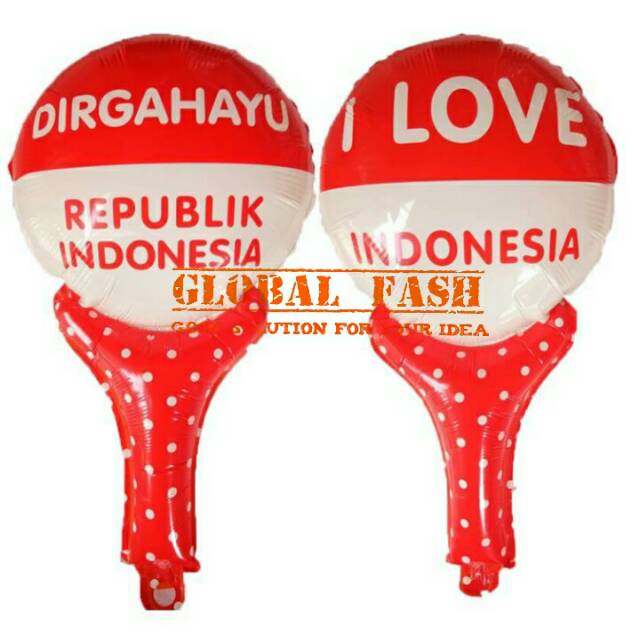 Jual Balon foil pentung merah putih / balon pentung HUT RI/ balon ...