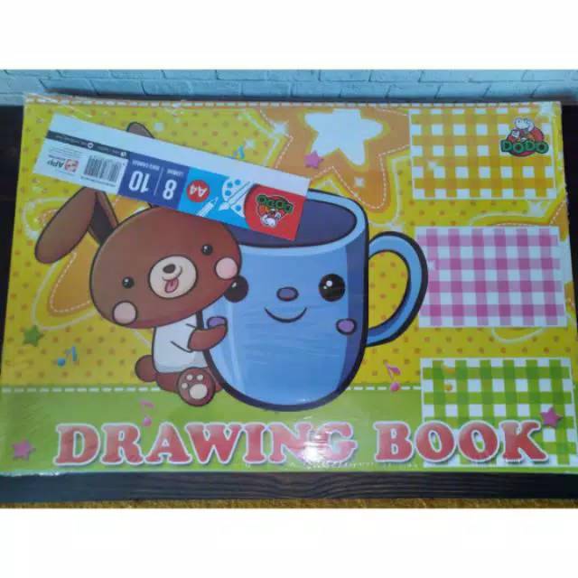 Jual drawing book A4 merek dodo/buku gambar A4 dodo isi 10 lembar ...