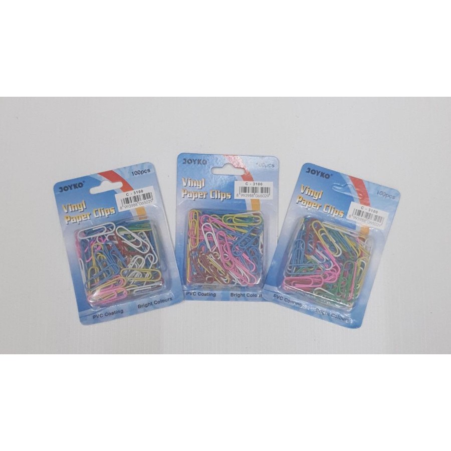 Jual PAPER CLIP WARNA JOYKO C-3100 (100pcs) | Shopee Indonesia
