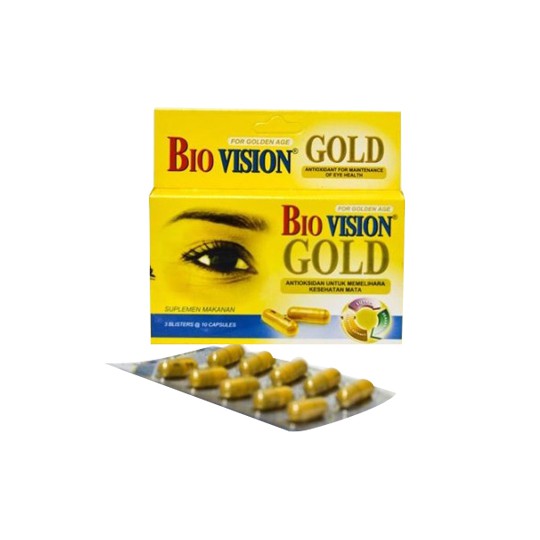 Jual BIOVISION GOLD 30'S TABLET INDOFARMA / VITAMIN MATA || BIOVISION ...