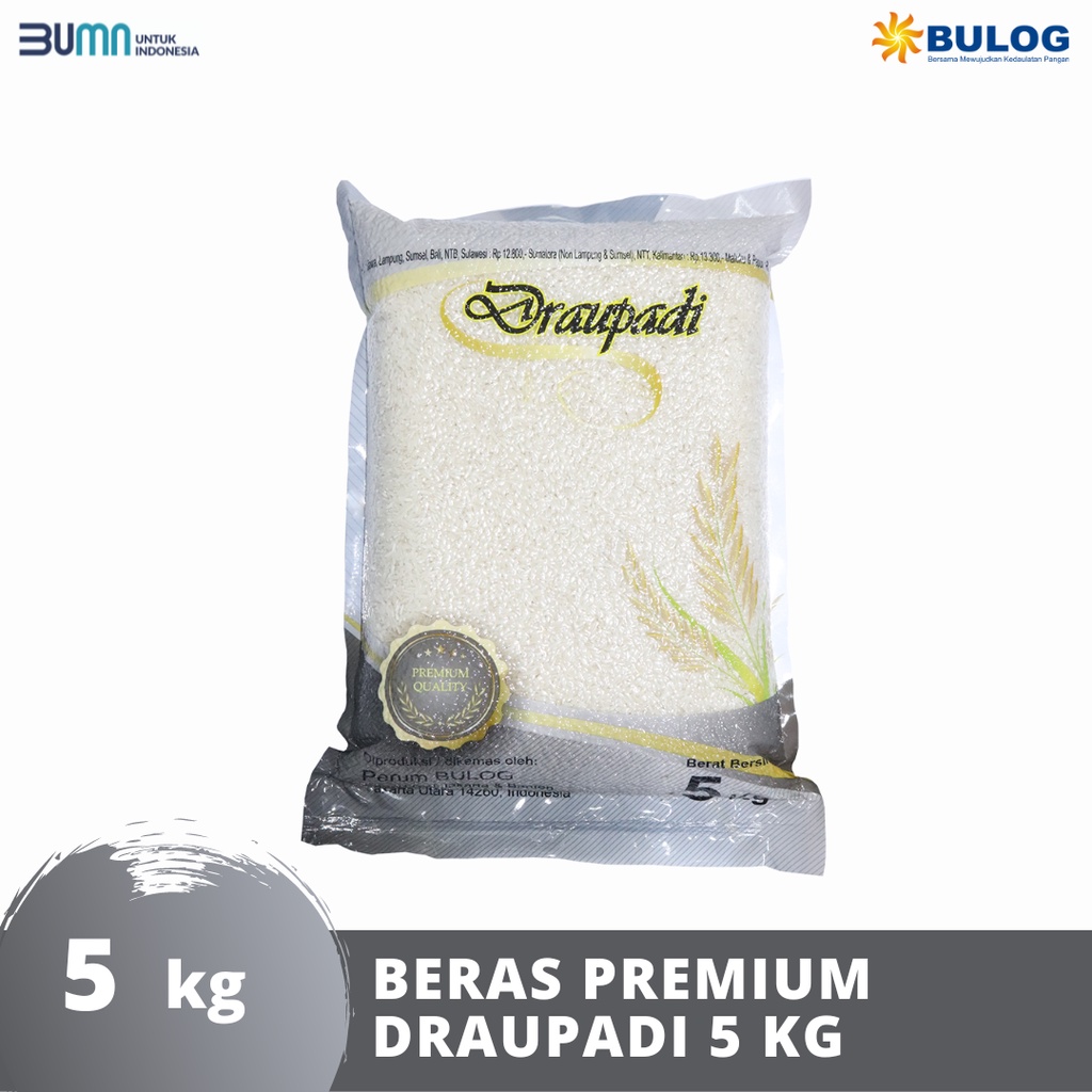 Jual BULOG - Beras Premium Draupadi 5 kg | Shopee Indonesia