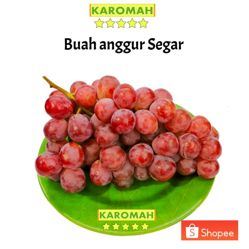 Jual BUAH ANGGUR SEGAR AUS 500GR ( RED GLOBE IMPORT ) | Shopee Indonesia