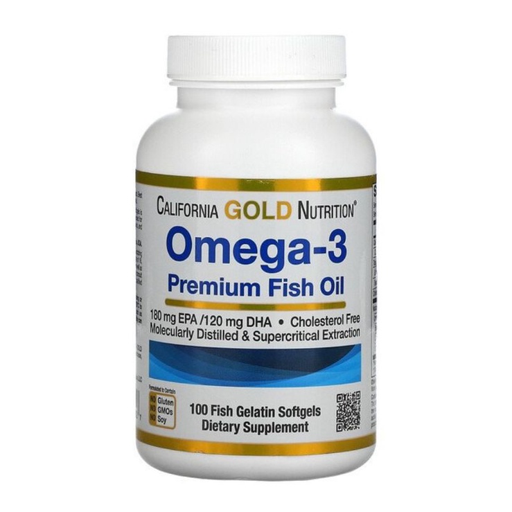 Jual California Gold Nutrition®️ Omega-3 Premium Fish Oil 180 mg EPA / 120 mg DHA | Shopee Indonesia