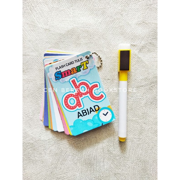 Jual Flash Card Belajar Menulis Huruf Dengan Spidol Bisa Dihapus ...