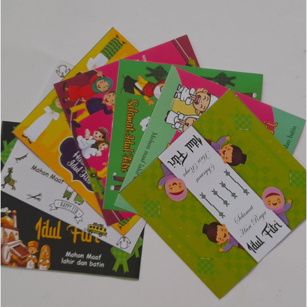 Jual Label kemasan Coklat tenteng 2sisi 100 lembar label idul fitri ...