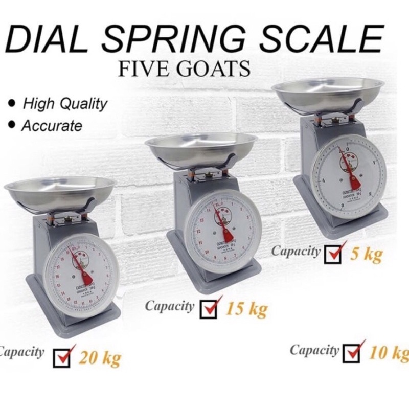 Jual Timbangan Manual Cap Kambing/Five Goats 5kg,10kg,15kg,20Kg Original | Shopee Indonesia