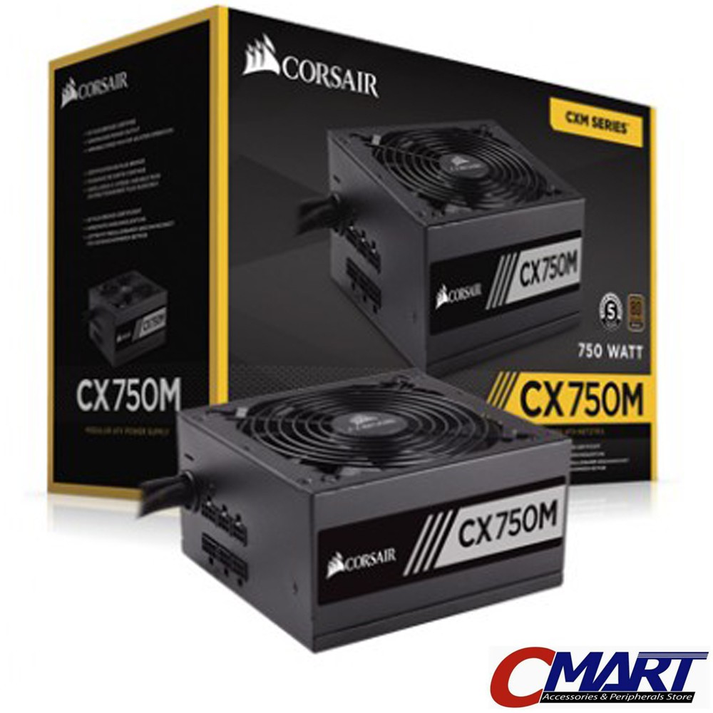 Jual Corsair CXM Series CX750M PSU ATX Power Supply Gaming 750W 750 watt | Shopee Indonesia