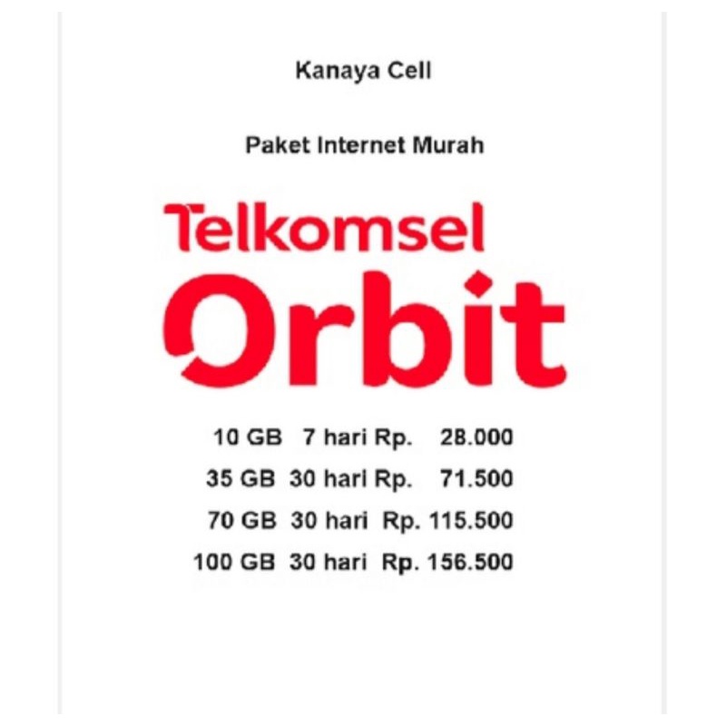 Jual Paket Data Orbit Telkomsel | Shopee Indonesia Jual Paket Data Orbit Telkomsel | Shopee Indonesia