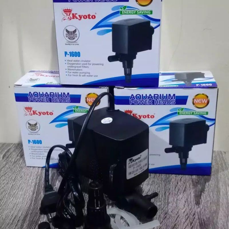 Jual POMPA CELUP KYOTO P 1600 MESIN AQUARIUM POMPA AIR POWER HEAD ...