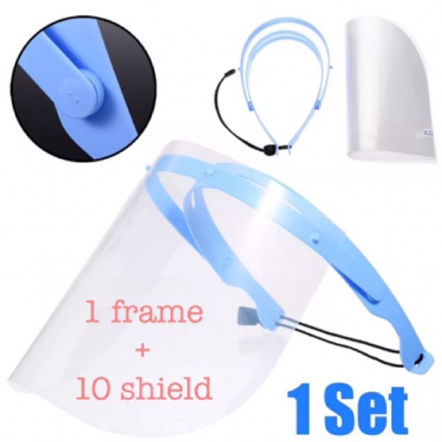 Jual Halodent Dental APD Visor / Face Shield ( 1 Frame + 10 Shield ...