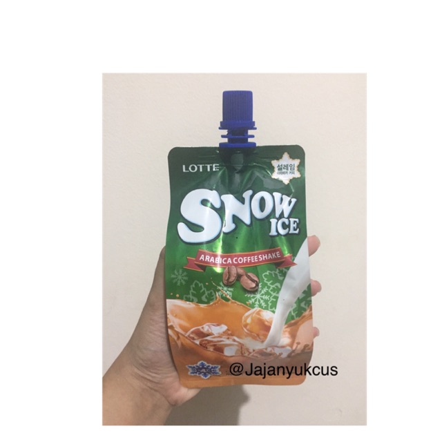 Jual Lotte Snow Ice Arabica Coffee Shake Minuman rasa kopi Snack Import ...